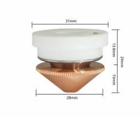 China 31mm Ceramic Laser Nozzle Holder For Fiber Laser Cutting Head for sale