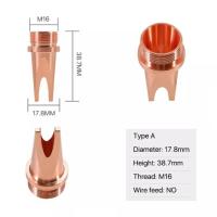 China ISO M16 Laser Weld Head Nozzle Diameter 17.8mm Height 38.7mm for sale