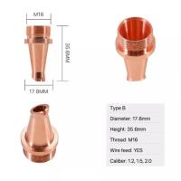 China H35.6mm Laser Welding Nozzle M16 Thread For Fiber Laser Welder Head for sale