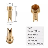 China Diameter 17.8mm Laser Welding Nozzle Type F Fiber Laser Nozzles for sale