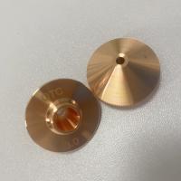 China Laser cutter head parts copper nozzle high efficiency and accuracy for sale