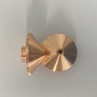 China Laser cutter head parts copper nozzle high efficiency and accuracy for sale