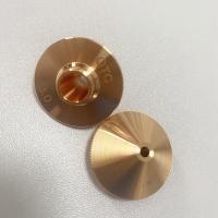 China Laser cutter head parts copper nozzle high efficiency and accuracy for sale