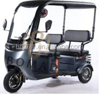China Semi-closed Electric Three-Wheel Car for 48V Battery Curb Weight 100-200kg for sale