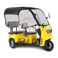 China Semi-closed Electric Three-Wheel Car for 48V Battery Curb Weight 100-200kg for sale