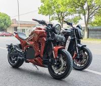 China High Speed Electric Motor Car with 72V Battery Front and Rear Disc Brake Double Climbing for sale