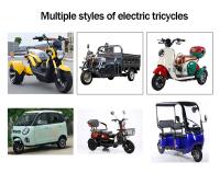 China Electric Driving Type 2024 3 Wheel Cargo Motorcycle Tricycle for Adult Driving Mileage 70-90km for sale