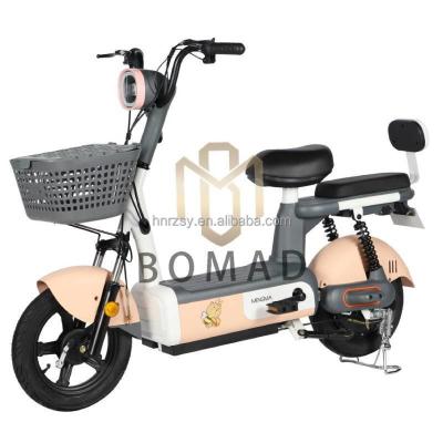 China Sample Electric City Bike Bicycle Electric Scooter Bike with Lowest and Steel Frame Material for sale