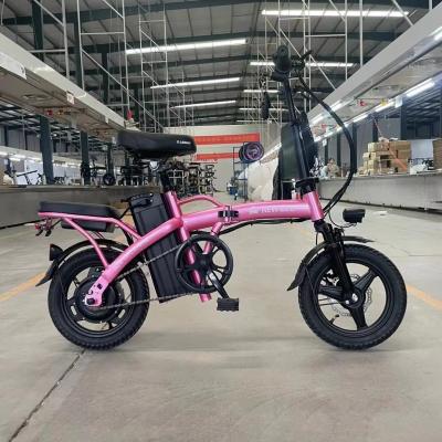 China Two-Wheel Foldable Electric Bicycle with Pedal and Electric Light Range per Power 60 km Charging Time 3 hours for sale
