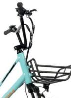 China Small Green Chain-Locked Electric Bicycles with Integrated Battery and 60 km Range per Power for sale