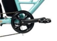 China Small Green Chain-Locked Electric Bicycles with Integrated Battery and 60 km Range per Power for sale