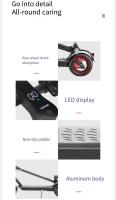 China Unisex Applicable Hot 8-inch Aluminum Electric Scooter Foldable and Long-Range Walker with Max Speed 31-40km/h for sale
