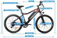 China 750w Motor Reinforced Iron Aluminum Alloy 7 Speed Gears Electric City Bike for Multi-terrain Riding on 26 Inch Fat Tires for sale