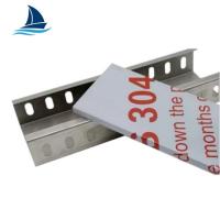 China Outdoor Heavy Duty 304 Stainless Steel Ventilated Trough Cable Trunking Wireway Support for sale