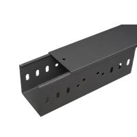 China Galvanized Steel Ventilated Trough Cable Trunking Powder Coated Industrial Cable Tray for sale