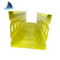 China Stainless Steel Yellow Spray Painted Electrical Cable Tray Trunking CE Certified Industrial Use Construction Cable Laying for sale