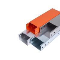China Industrial Fully Enclosed Powder-Coated Steel Ventilated Wiring Trough Slot-Style Fireproof Design for Customizable Laying for sale
