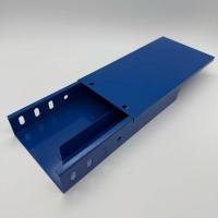 China Aluminum Alloy Powder-Coated Fireproof Cable Trays Trough Type Partition for Industrial & Construction Blue Color for sale