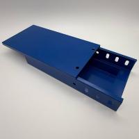 China Aluminum Alloy Powder-Coated Fireproof Cable Trays Trough Type Partition for Industrial & Construction Blue Color for sale