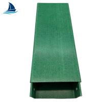 China FRP Fiberglass Trough Cable Tray Solid Bottom GRP Cable Trunking Chemical Resistant for sale