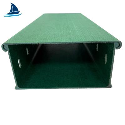 China Premium Fiberglass Reinforced Plastic FRP Solid Cable Tray GRP Trunking Insulated for sale