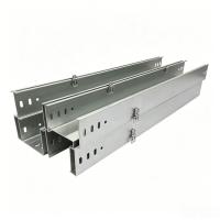 China Trough Cable Tray Hot Dip Galvanized Steel Corrosion Resistant With Lock Buckle for sale