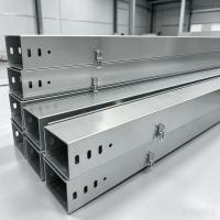 China Trough Cable Tray Hot Dip Galvanized Steel Corrosion Resistant With Lock Buckle for sale
