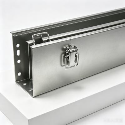 China Trough Cable Tray Perforated Type For Electric Project Cable Management With Lock Buckle for sale