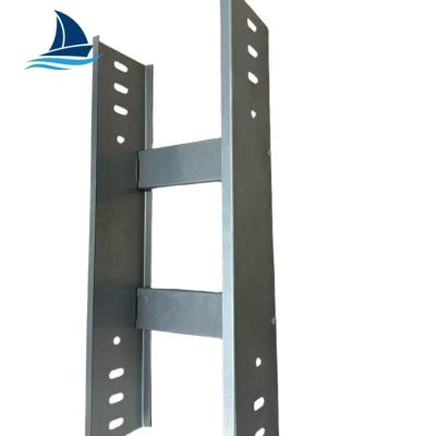 China Stainless Steel Industrial Zinc Magnesium Aluminum Ladder Cable Tray For Industrial Use for sale