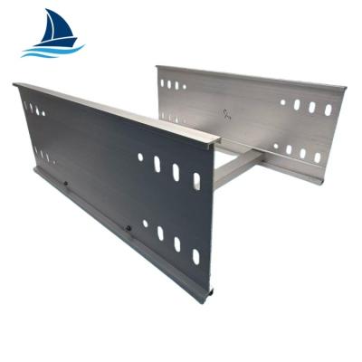 China Industrial Aluminum Alloy ladder tray cable With CE Custom Color For Construction for sale