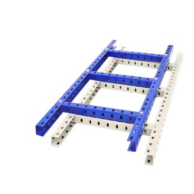 China Galvanized Cold Rolled Steel U Shaped Ladder Cable Tray Bridge Rack For Data Center for sale