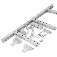 China Galvanized Cold Rolled Steel U Shaped Ladder Cable Tray Bridge Rack For Data Center for sale