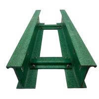 China Heavy Duty FRP Ladder Cable Tray Anti Corrosion Paint 100x200mm 450kg Industrial Network Cables for sale