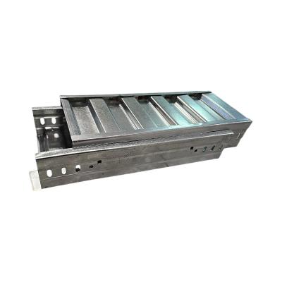 China Solar PV Corrugated Steel Cable Ladder Tray UV Resistant Reinforced Galvanized Support for sale