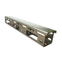 China Heavy Duty Galvanized Steel Perforated Cable Tray With Long Slot Holes Cable Support System for sale