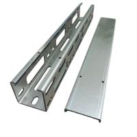 China Heavy Duty Galvanized Steel Perforated Cable Tray With Long Slot Holes Cable Support System for sale