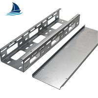 China Galvanized Flexible Solid Bottom Roll Form Perforated Cable Tray Cover Clamp Cable Tray for sale