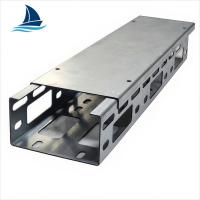 China 200mm Outdoor Network Carbon Steel HDG Perforated Cable Tray Heavy Duty Horizontal Three Way for sale