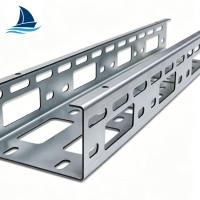 China Industrial Cable Tray Galvanized Perforated Cable Management Tray For Workshop Floor for sale