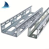 China Galvanized Steel Grid Perforated Cable Tray For Industrial Floor Cable Routing for sale