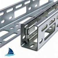 China Galvanized Perforated Cable Tray 300mm Cable Ladder Tray For Roof Cable Management System for sale
