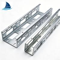 China Galvanized Perforated Cable Tray 300mm Cable Ladder Tray For Roof Cable Management System for sale