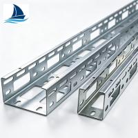 China CE Pre Galvanized Steel Perforated Floor Cable Tray For Heavy Duty Construction Cable Laying for sale