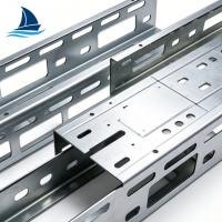China CE Pre Galvanized Steel Perforated Floor Cable Tray For Heavy Duty Construction Cable Laying for sale