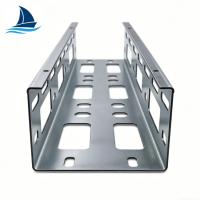 China CE Pre Galvanized Steel Perforated Floor Cable Tray For Heavy Duty Construction Cable Laying for sale
