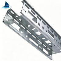 China 300mm Electric Cable Tray Galvanized Steel Perforated Cable Management Tray For Roof Use for sale