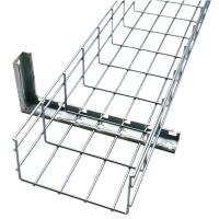 China CE High Load Wire Mesh Cable Tray Reinforced Steel Grid Trunking 50mm 1.97in for sale