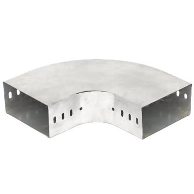 China Galvanized Steel Cable Tray Fittings Arc Bend Elbow Accessory for Cable Corner Routing for sale