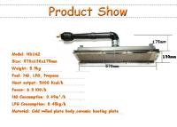 China Industrial NG LPG Infrared Catalytic Gas Burner for Powder Coating Oven 3.1-10.9 KW for sale