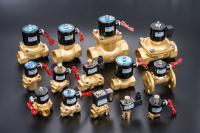 China Hydraulic Electric Brass Solenoid Valve 12V 24V 110V 220V AC DC 3/8-2 Inch Water Copper Coil for sale